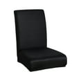Black Stretch Chair Slipcover For Dining Room Kitchen Seat Protector ...