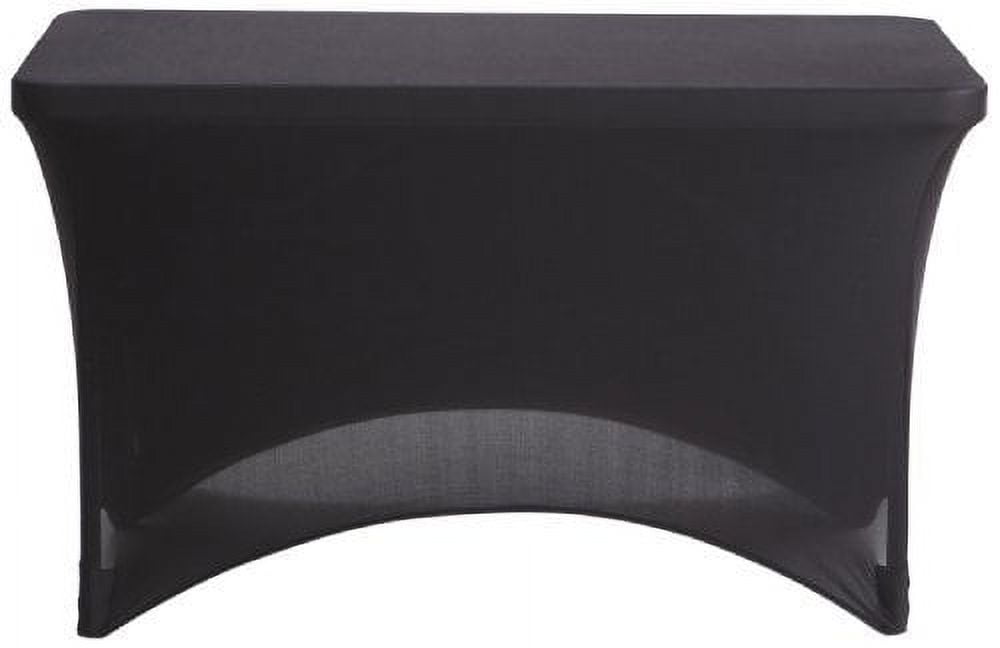 Black Stretch Fabric Table Cover, 4' - Walmart.com
