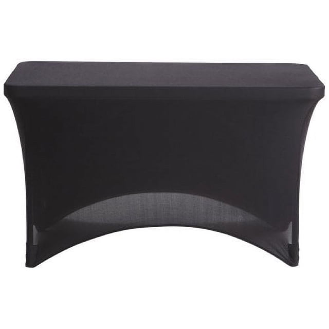 Black Stretch Fabric Table Cover, 4' - Walmart.com