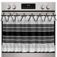 Black Stripe Oven Skirt Curtain for Kitchen, Stove Cabinet Dishwasher ...