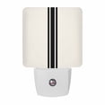Black Stripe Plug-in LED Night Lights Geometric Pattern Auto Dusk-to ...