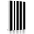 Black Striped Canvas Wall Art for Living Room, Modern Classic Stripes ...