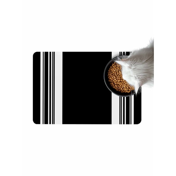 Black Striped Doormat Non Slip Diatomaceous Earth Door Mat Absorbent ...
