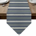 Black Striped Table Runner Linen Burlap Table Runner 36 Inches Small ...