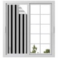 Black Striped Window Privacy Film, Modern Classic Stripes Rustic ...