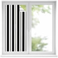 Black Striped Window Privacy Film Modern Stripes Farmhouse Rustic ...