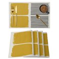 Black Stripes Cotton Linen Placemats Set of 2, Yellow Japanese Style ...