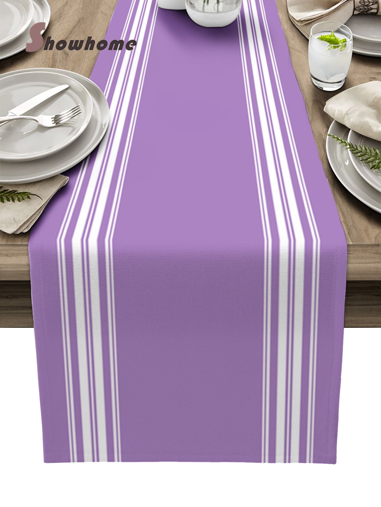 Black Stripes Country Farmhouse Table Runner Wedding Table r Party ...