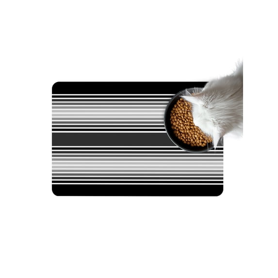 Black Stripes Doormat Non Slip Diatomaceous Earth Door Mat Absorbent ...