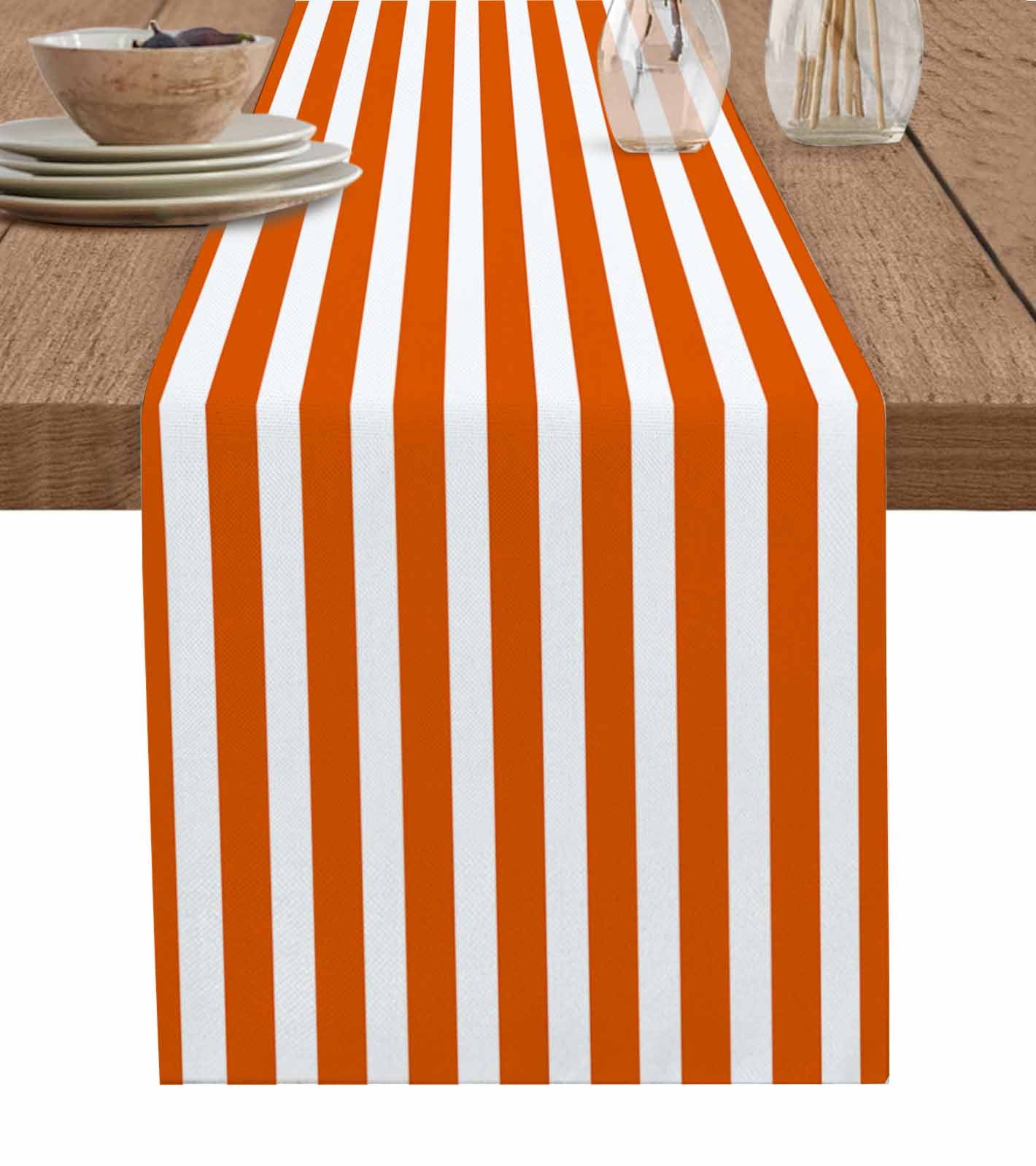 Black Stripes Solid Color Table Runner ration Home r Dinner Table ...