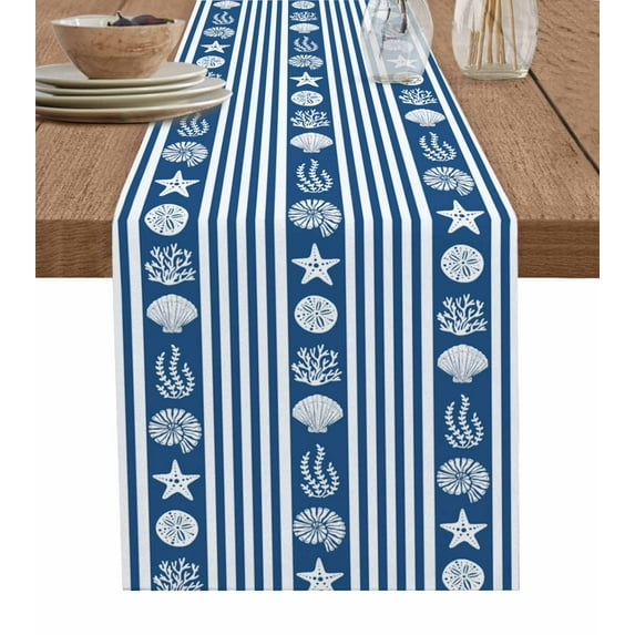 Black Stripes Solid Color Table Runner ration Home r Dinner Table ...