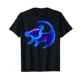 Black Stylized Blue Hue Feline Cub Cave Art T-Shirt Unique Style ...