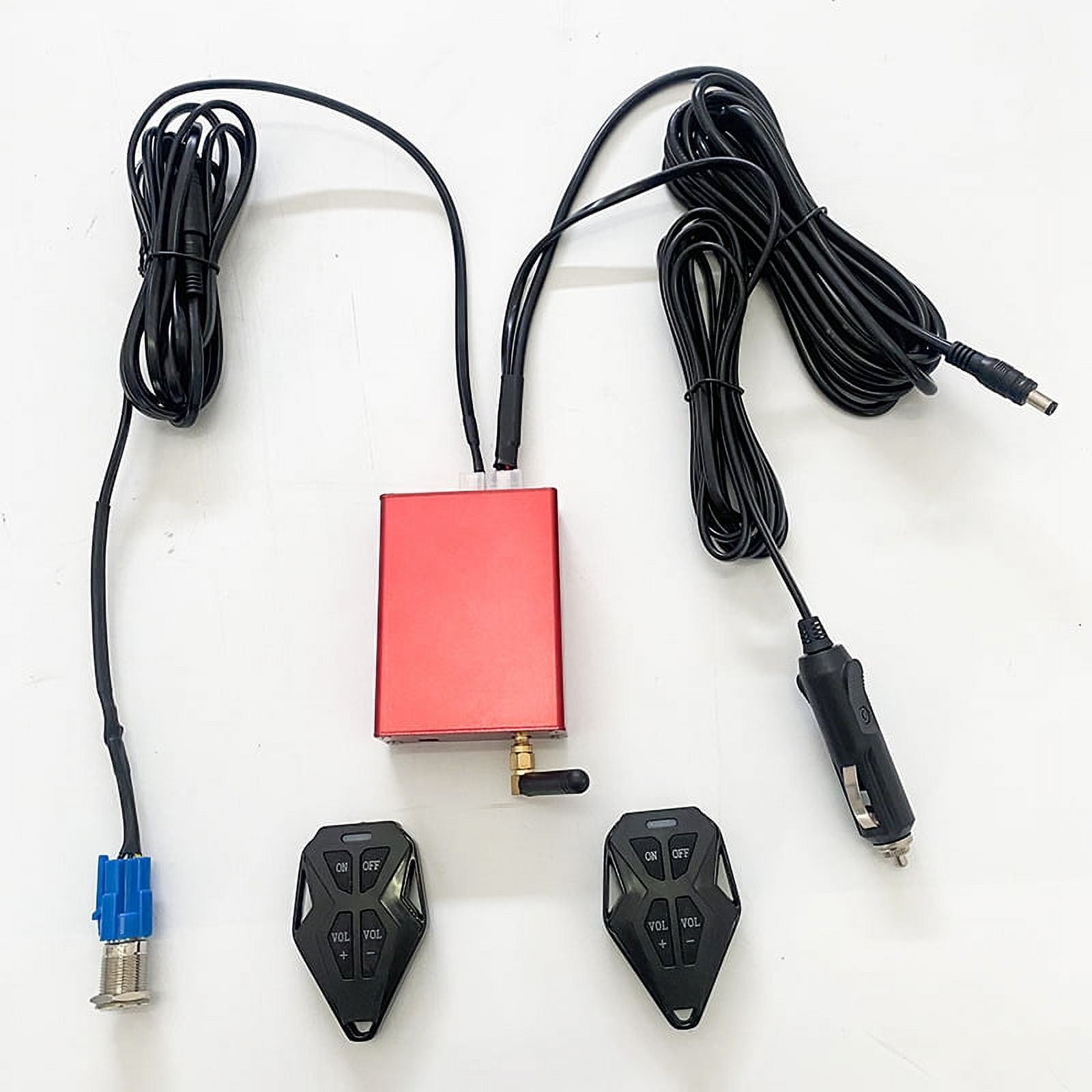 Black-Subject Silencer Control Unit with Remote Control, Manual Push ...