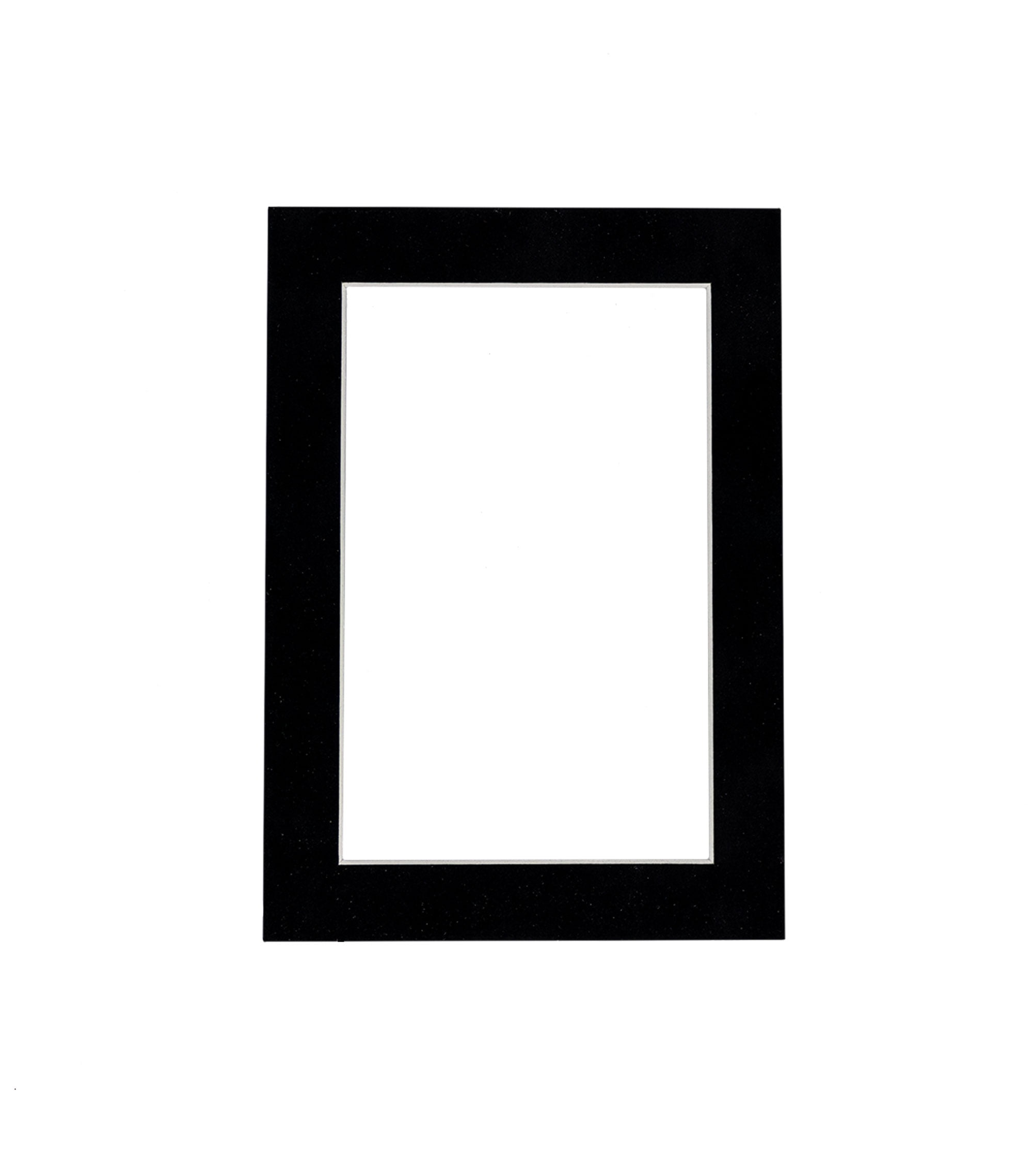 Black Suede Acid Free 11x17 Picture Frame Mats with White Core Bevel ...
