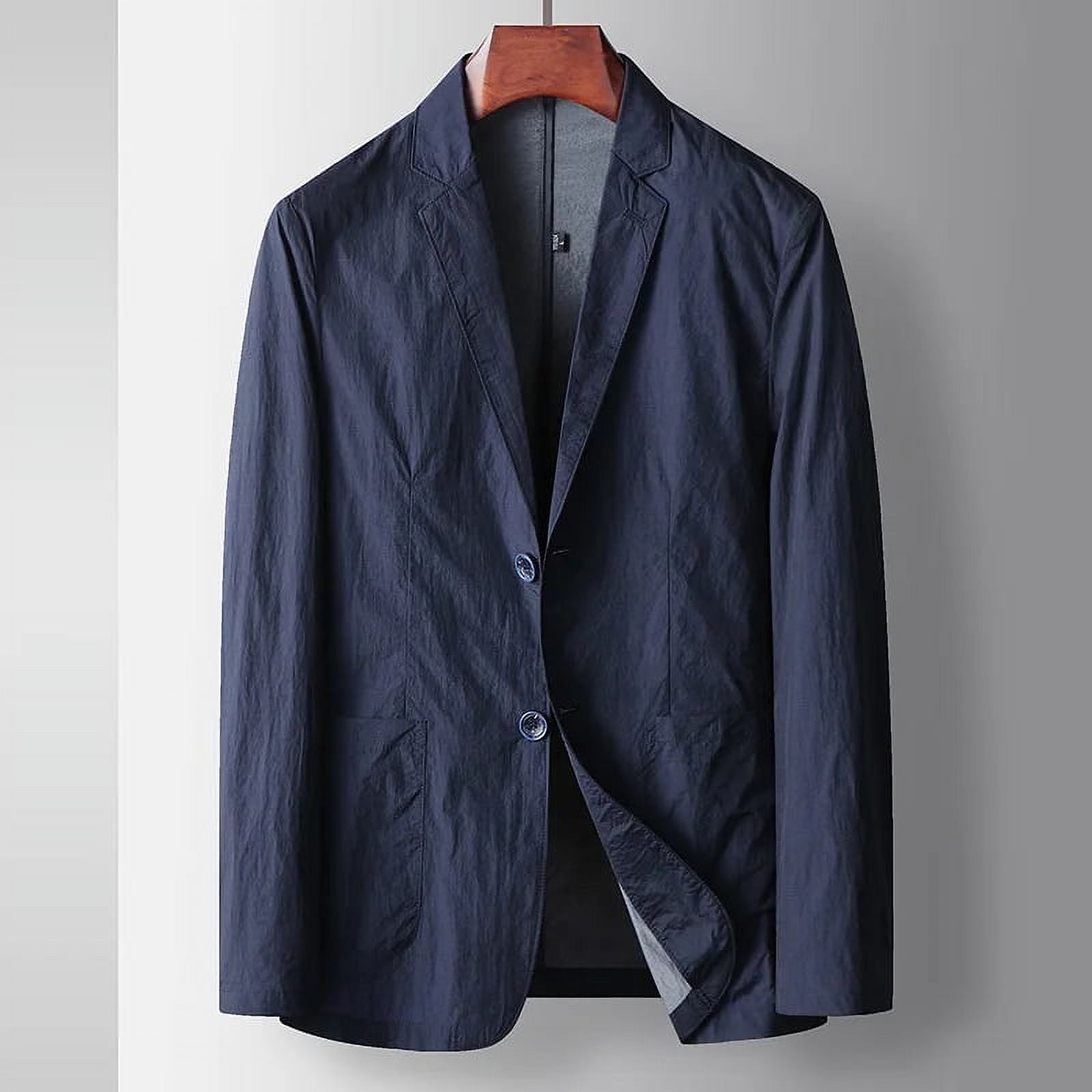 Black Suit Men Spring Summer Thin Small Suit Business Casual Clothes ...