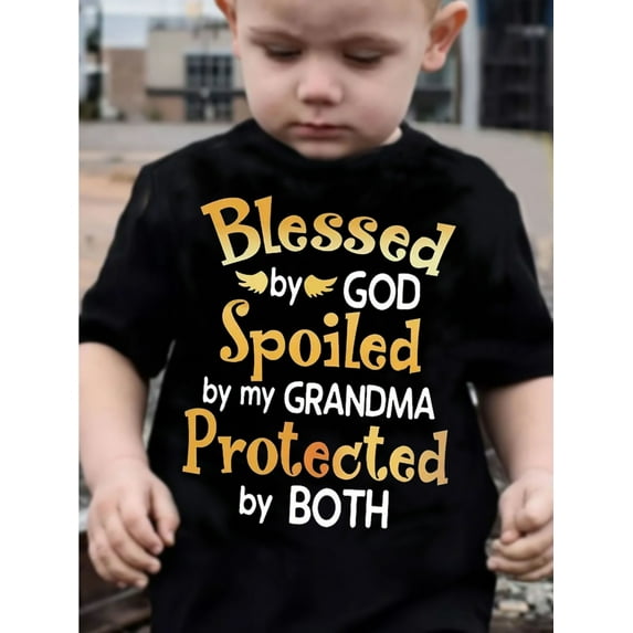 Black Summer New Style Breathable T-Shirt for Youngsters, Round Neck ...