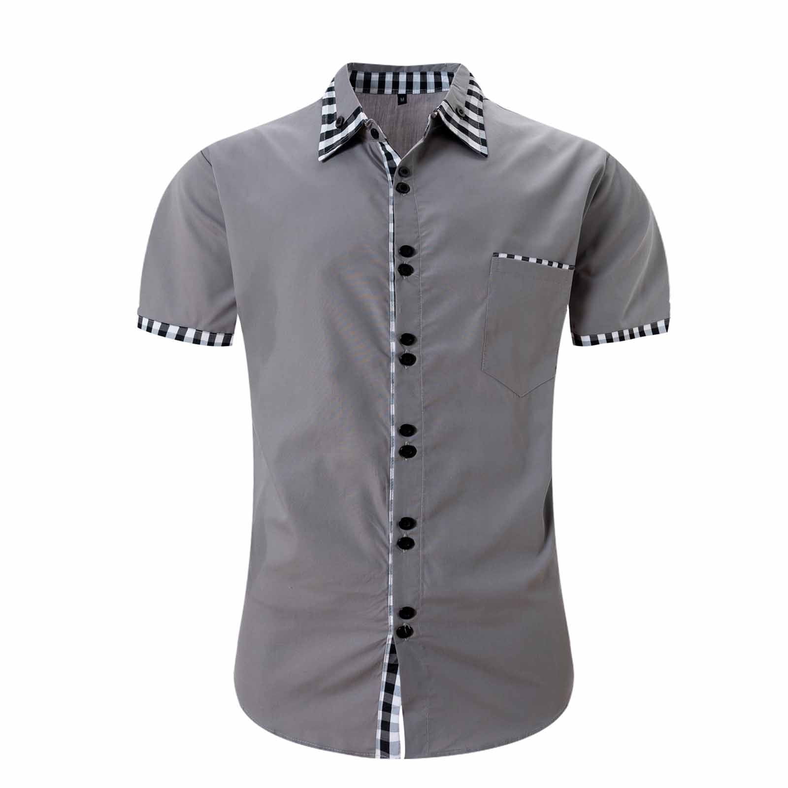 Black Summer Tops for Men Crop Men Work Blouses for Office Professional ...