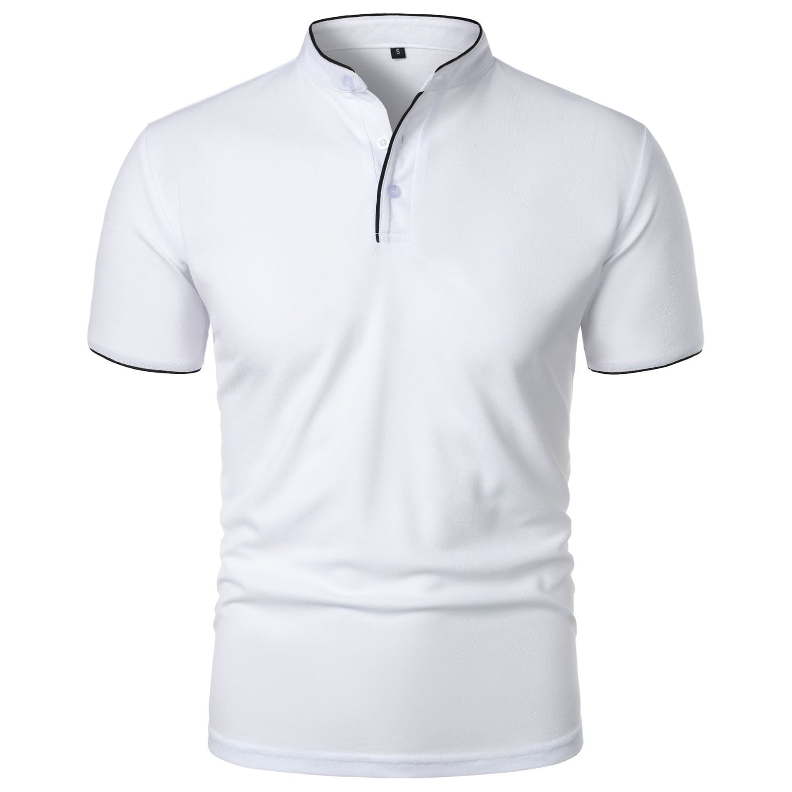 Black Summer Tops for Men Plus Size Blouses for Men 3X Shirts for Men ...