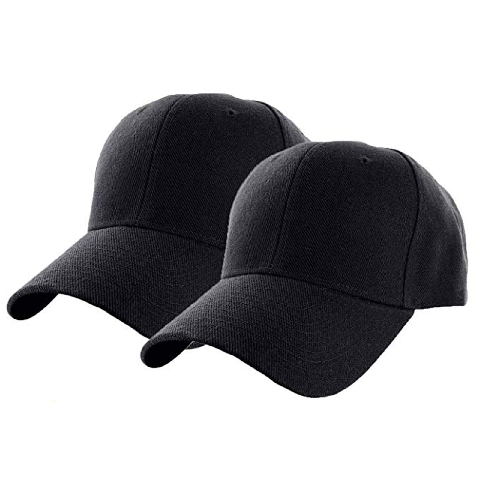 Black Sun Hats Hat Summer Mens Baseball Solid Sports Casual Color ...