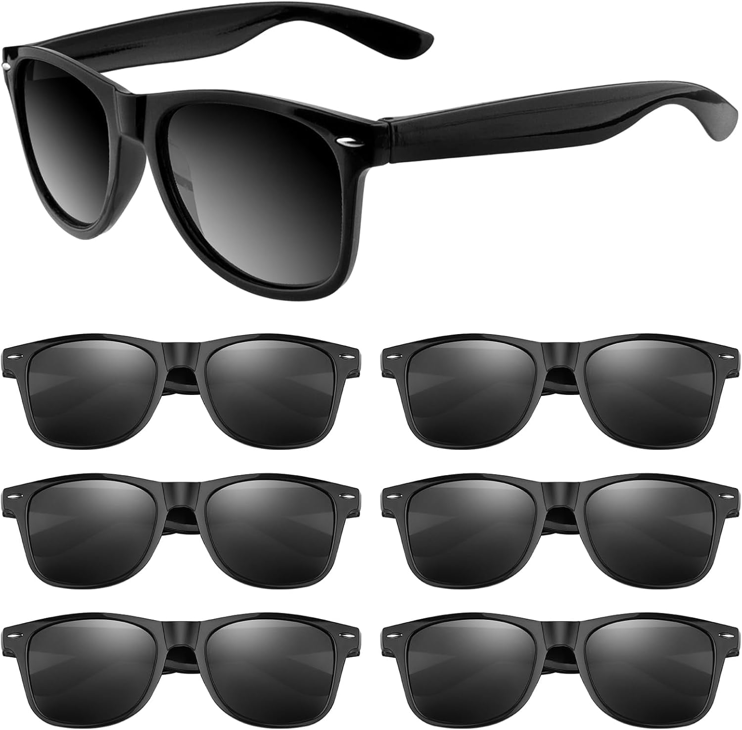 Black Sunglasses Bulk, 6/12/24/48 Pack Sunglasses Party Favors for ...