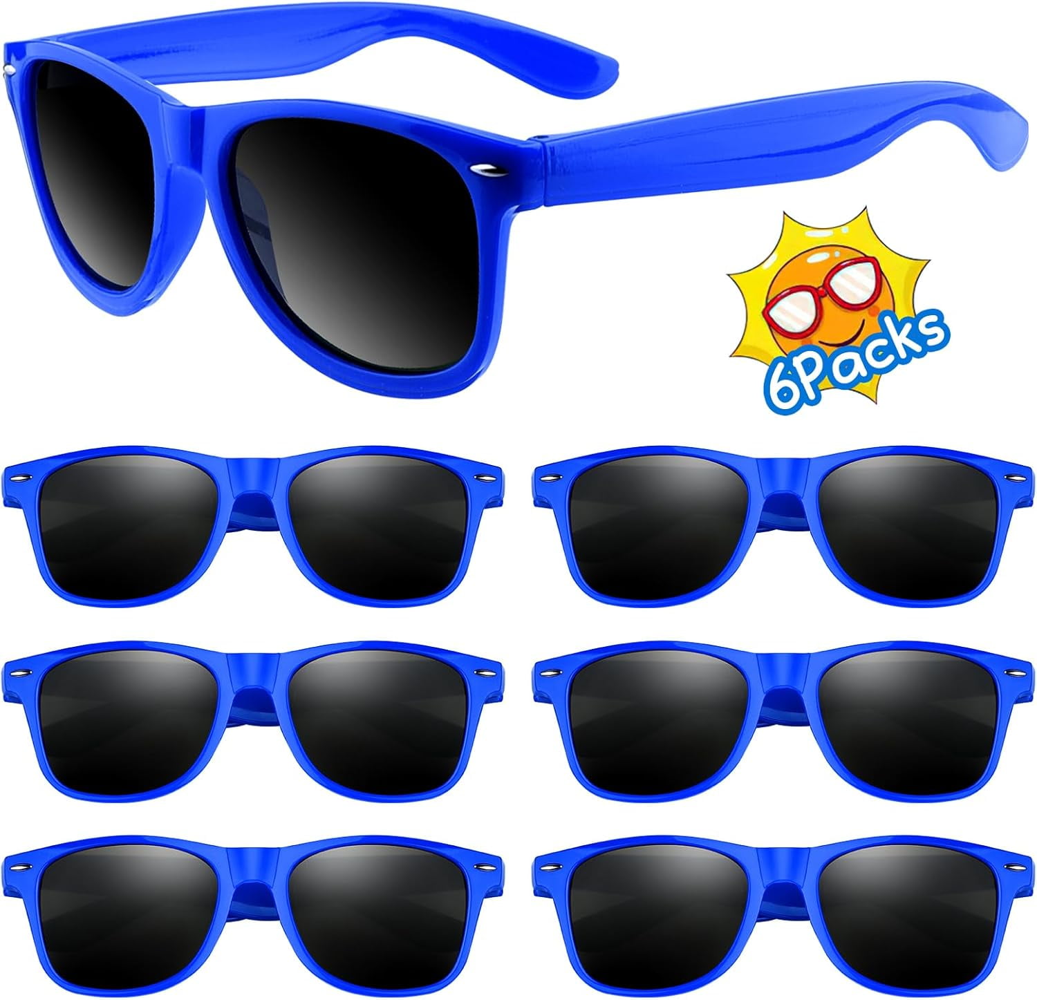 Black Sunglasses Bulk, 6/12/24/48 Pack Sunglasses Party Favors for ...