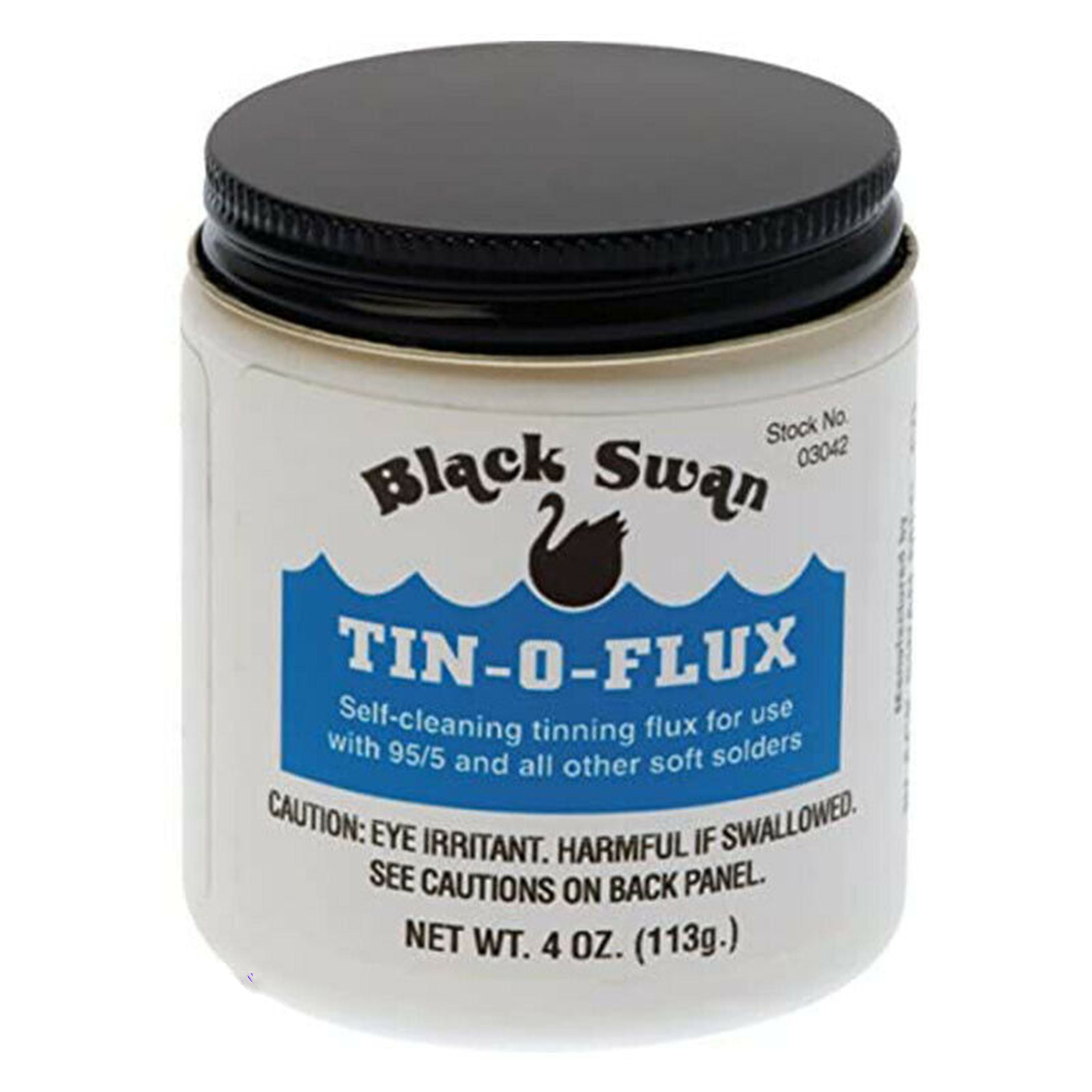 Black Swan 4 Ounce Tin-O-Flux Soldering Paste With Metal Powder Tin ...