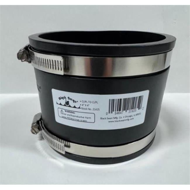 Black Swan 21425 4 x 4 in. Rubber Couplings with Stainless Bands ...