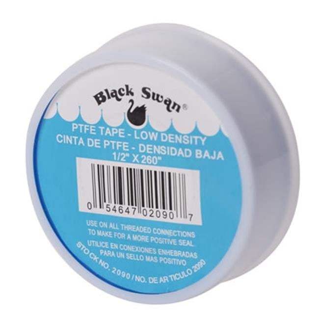 Black Swan BSW2095 0.5 x 520 in. Low Density PTFE Tape - Walmart.com