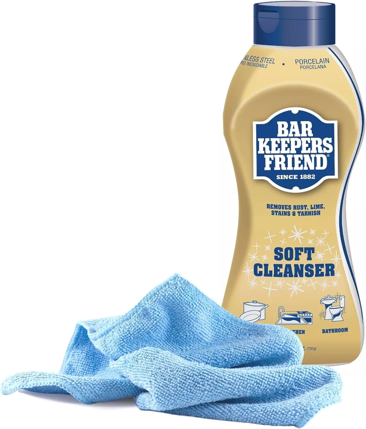 Black Swan Distributors - Bar Keeper's Friend Soft Cleanser 26 oz & Non ...