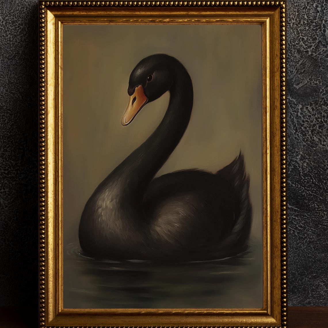 Black Swan Gothic Art Print Dark Academia Wall Art Gothic Victorian ...
