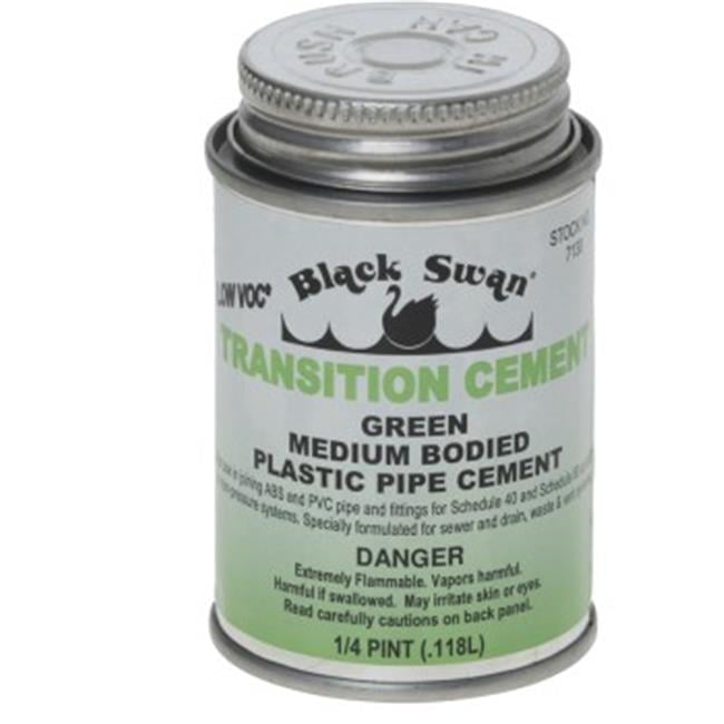 Black Swan Manufacturing 7130 Transition Green Solvent Cement - 4 oz ...