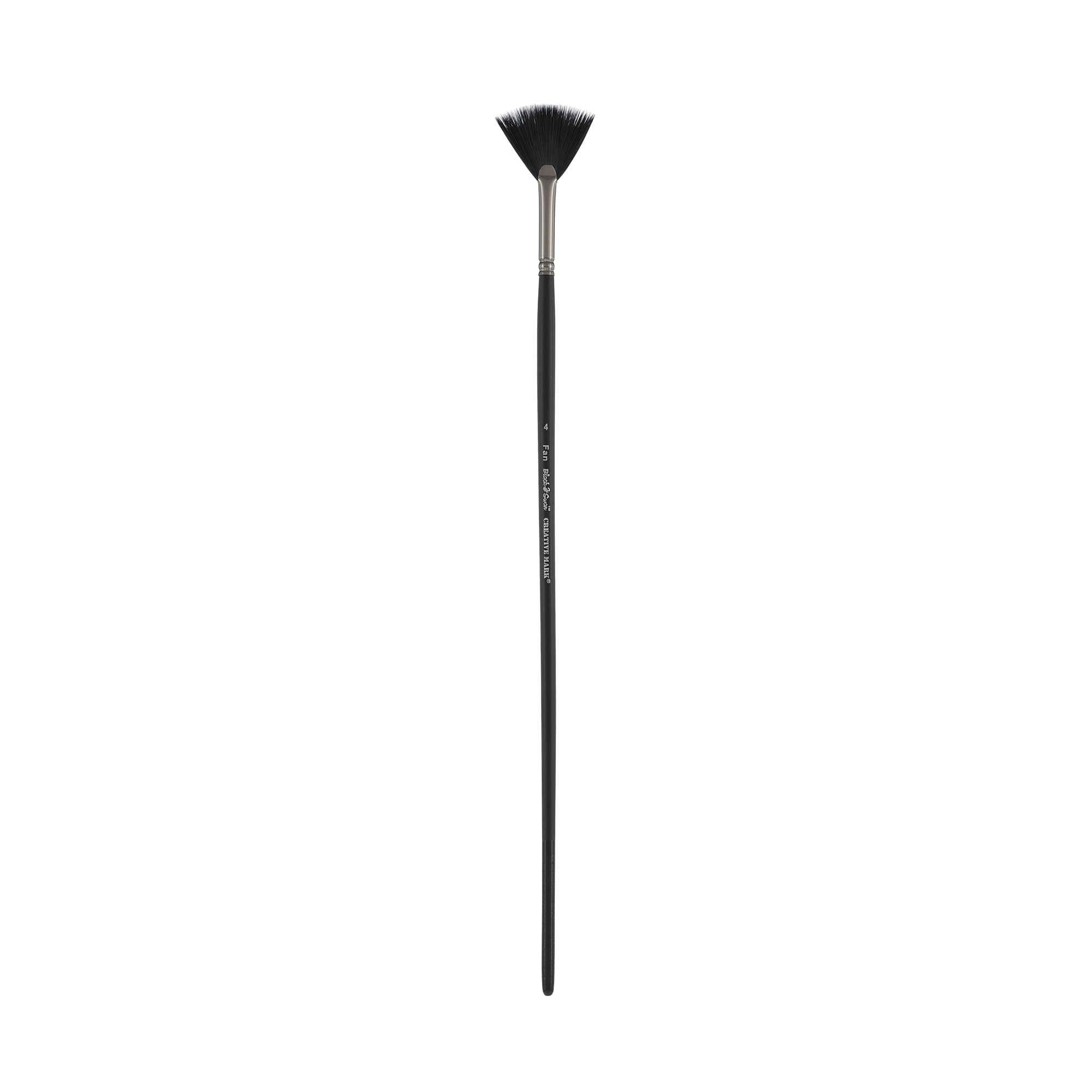 Black Swan Synthetic Red Sable Fan Paint Brushes - Fan Size # 4 ...