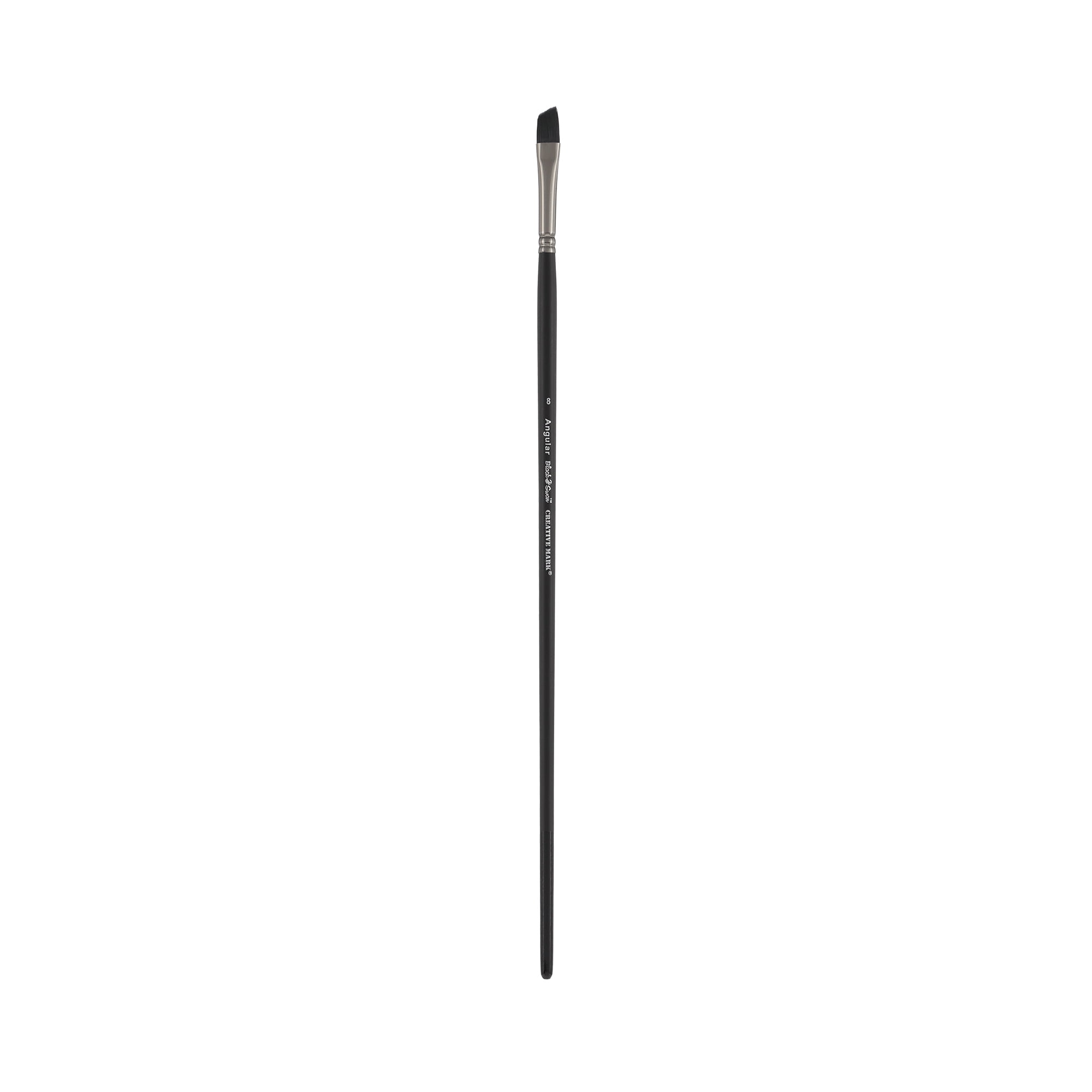Black Swan Synthetic Red Sable Paint Brushes - Angular Size # 8 ...