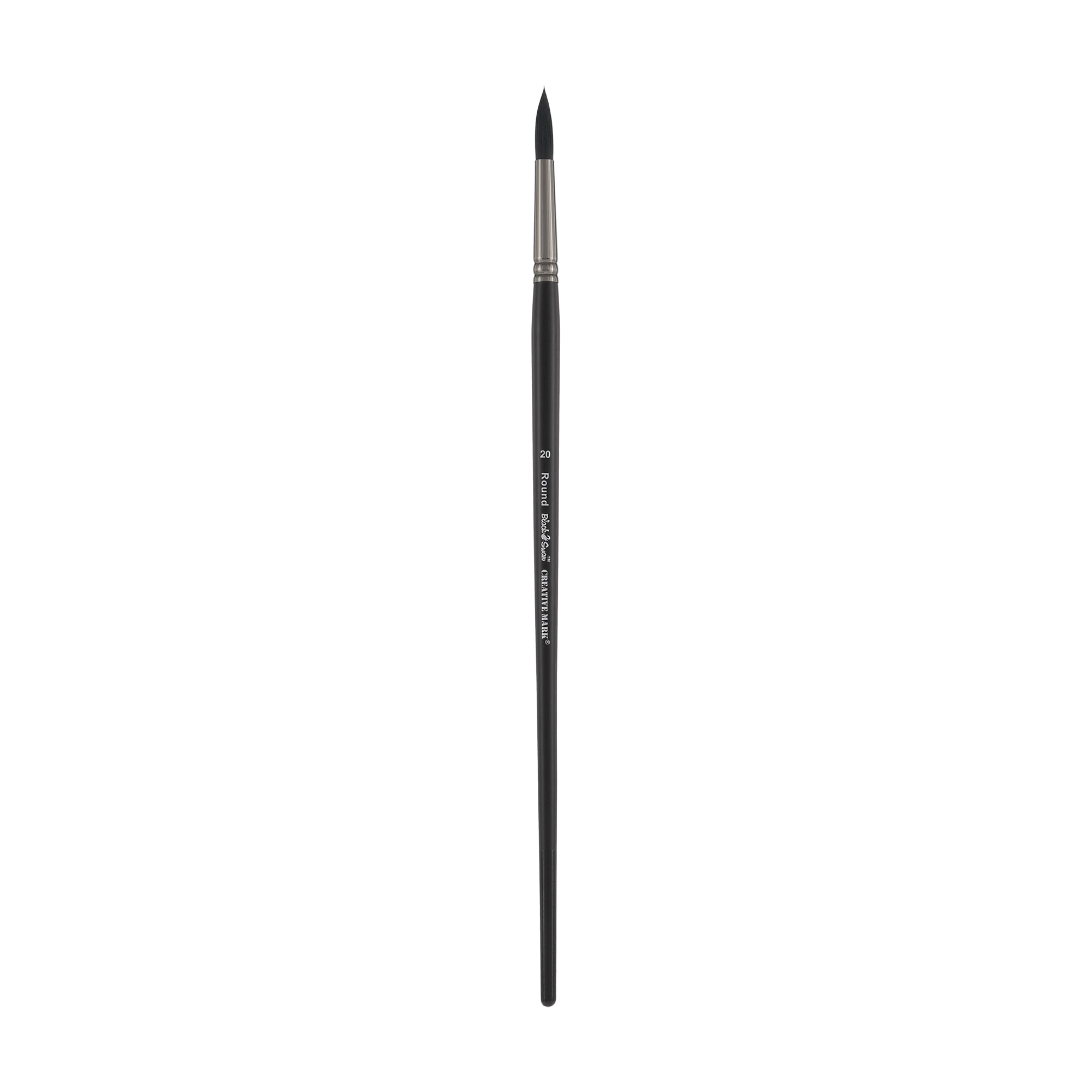 Black Swan Synthetic Red Sable Round Paint Brushes - Round Size # 20 ...