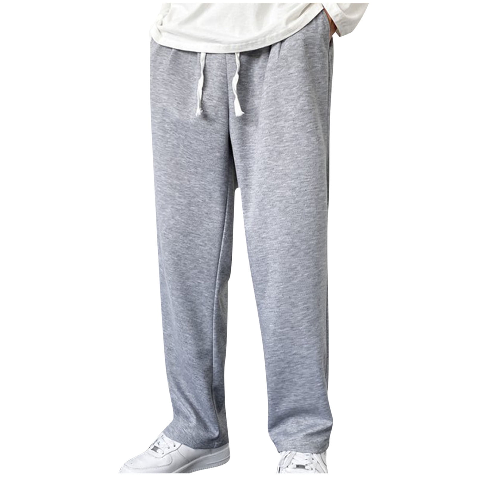 Black Sweat Pants Men Mens Sweatpants Cotton Athletic Pants Mens Cargo ...