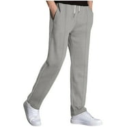 Men Cotton Sweatpants Comfy Joggers for Men Uncuffed Sweatpants Men ...