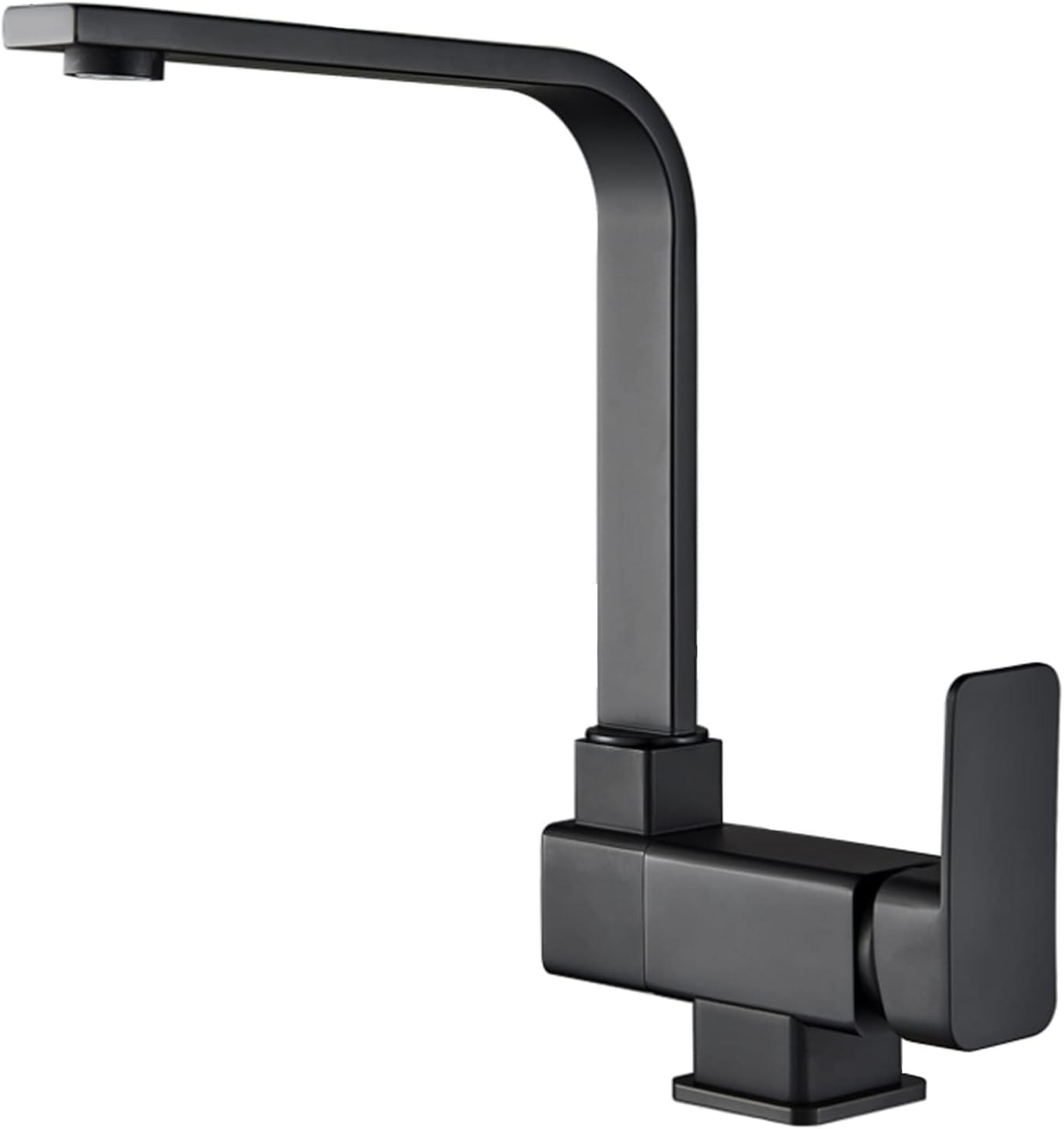 Black Swivel Kitchen Faucet Brass Folding Kitchen Sink Faucet Inner ...