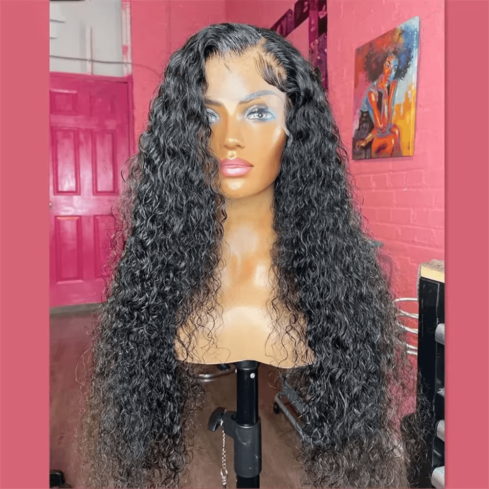Black Synthetic Hair，1pcs 26 Inch 180% Density Preplucked Baby Hair ...