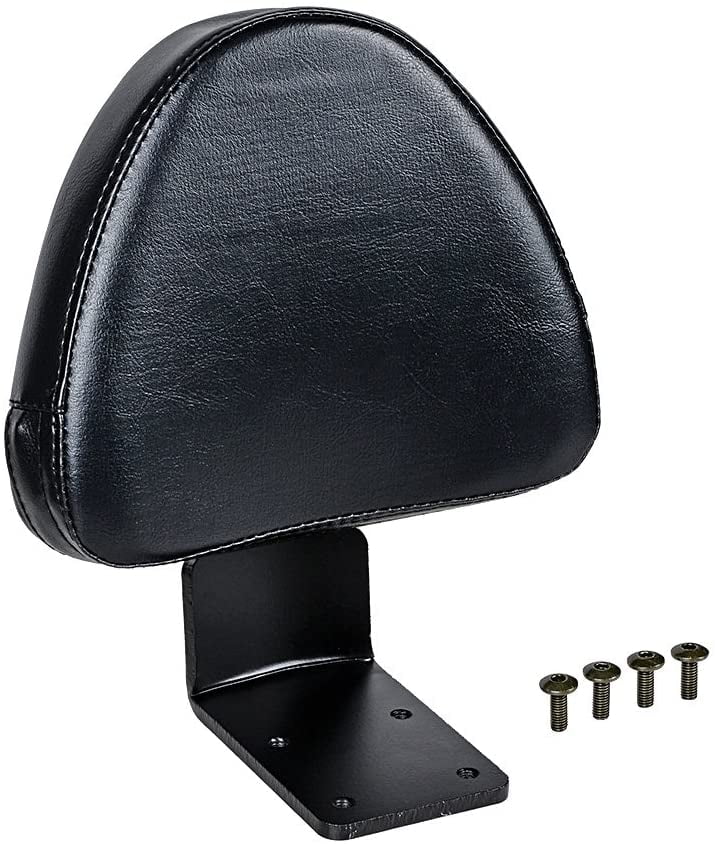 Black Synthetic Leather Rear Passenger Backrest Kit Compatible with ...