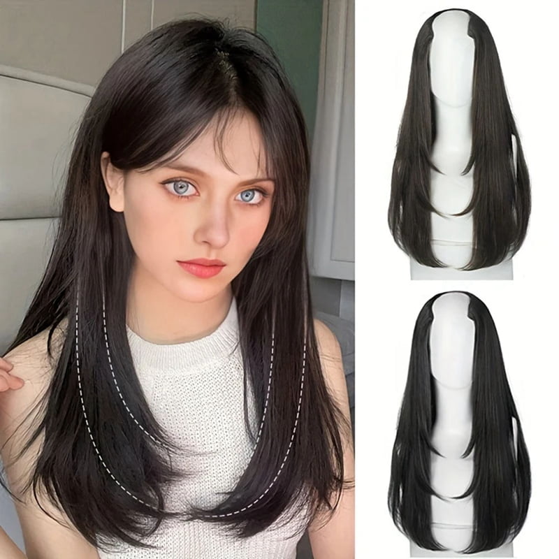 Black Synthetic Women'S Styling Long Hair Extra Long Hair Synthetic ...