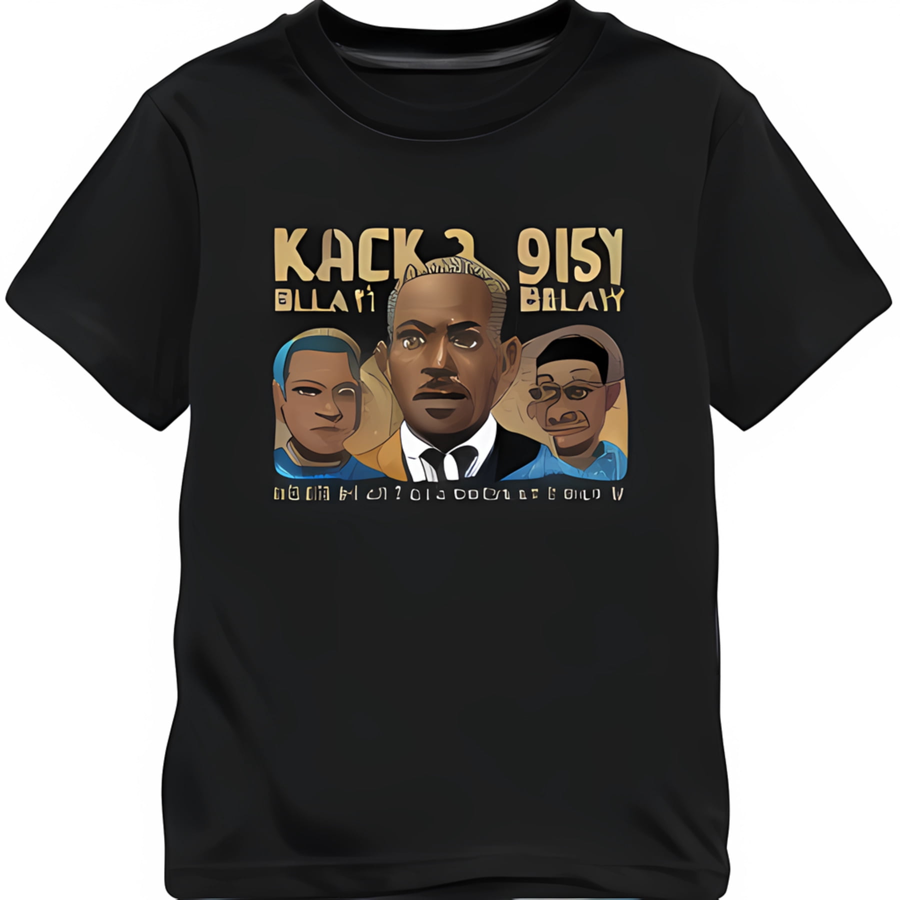 Black T-Shirt Celebrating Black History with MLK Tubman & Style ...