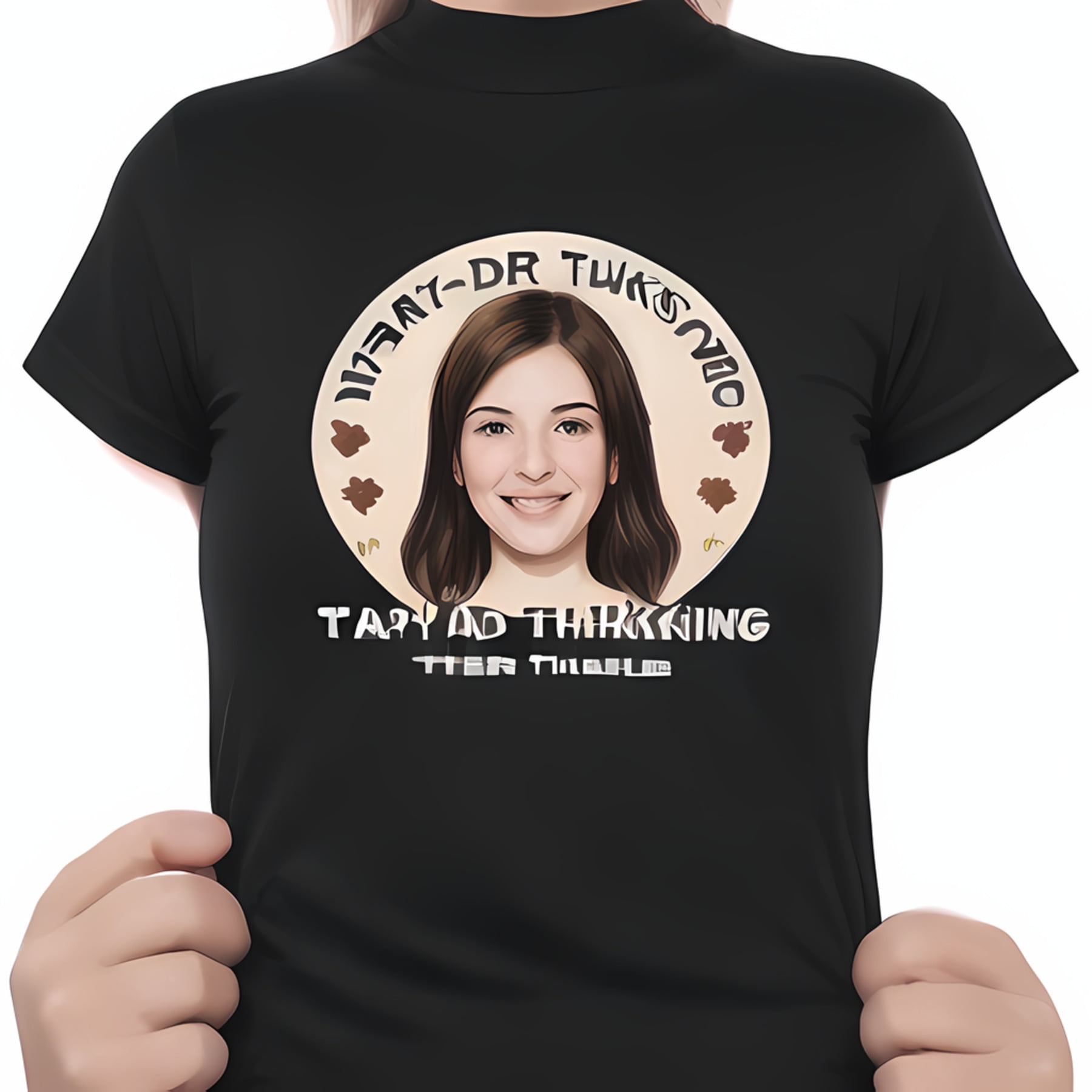 Black T-Shirt: Dr Taki Rabbi Portrait Design with 'Wakar Natives ...