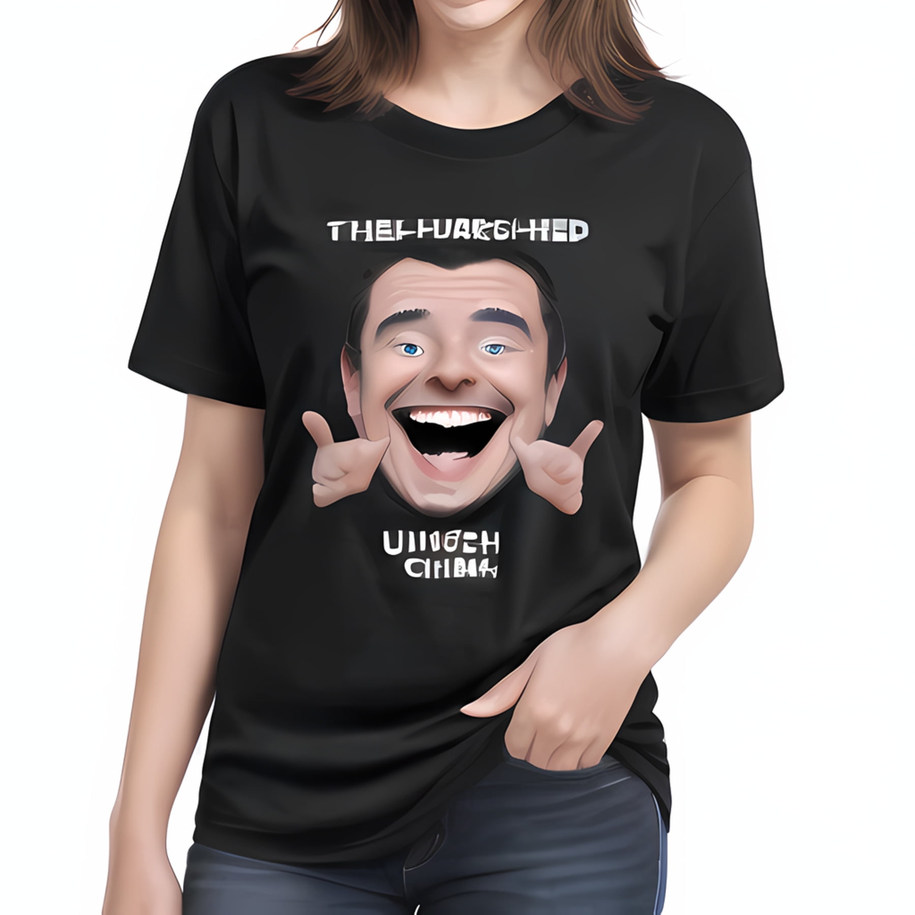 Black T-Shirt Featuring 's 'Gleam' Pose with 'THE HU' Text Unique ...