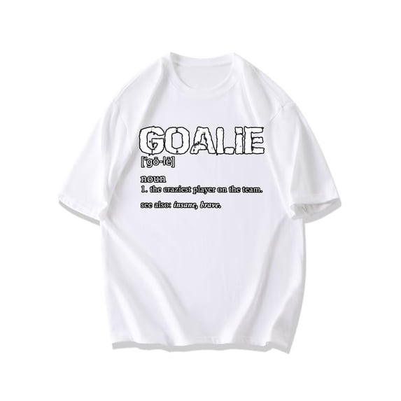 Black T-Shirt Goalie Definition Print For Hockey Fans And Sports ...