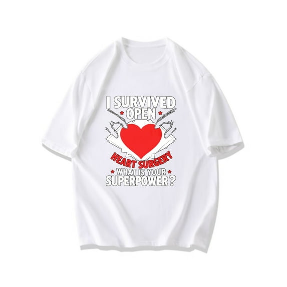 Black T Shirt I Survived Open Heart Surgery What Is Your Superpower ...