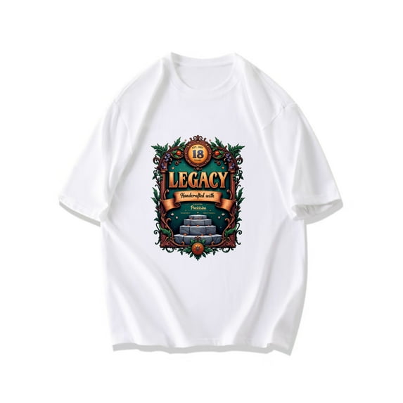 Black T Shirt Legacy 18 Years Handcrafted With Passion Vintage Frame ...