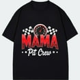Black T Shirt Mama Pit Crew Racing Design With Speedometer And ...