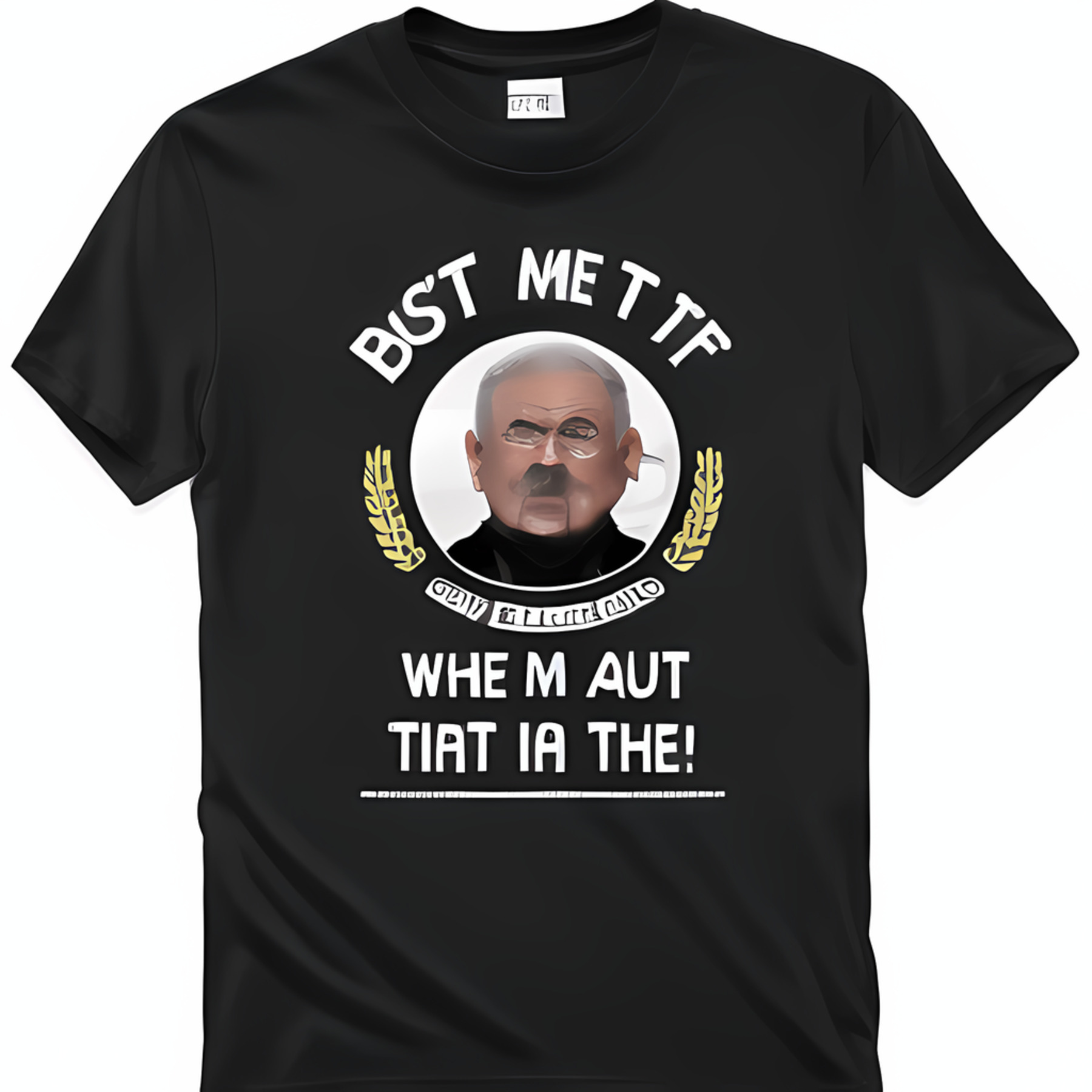 Black T-Shirt Mockup: Silvi di Napei Italian Horned Leader Design with ...