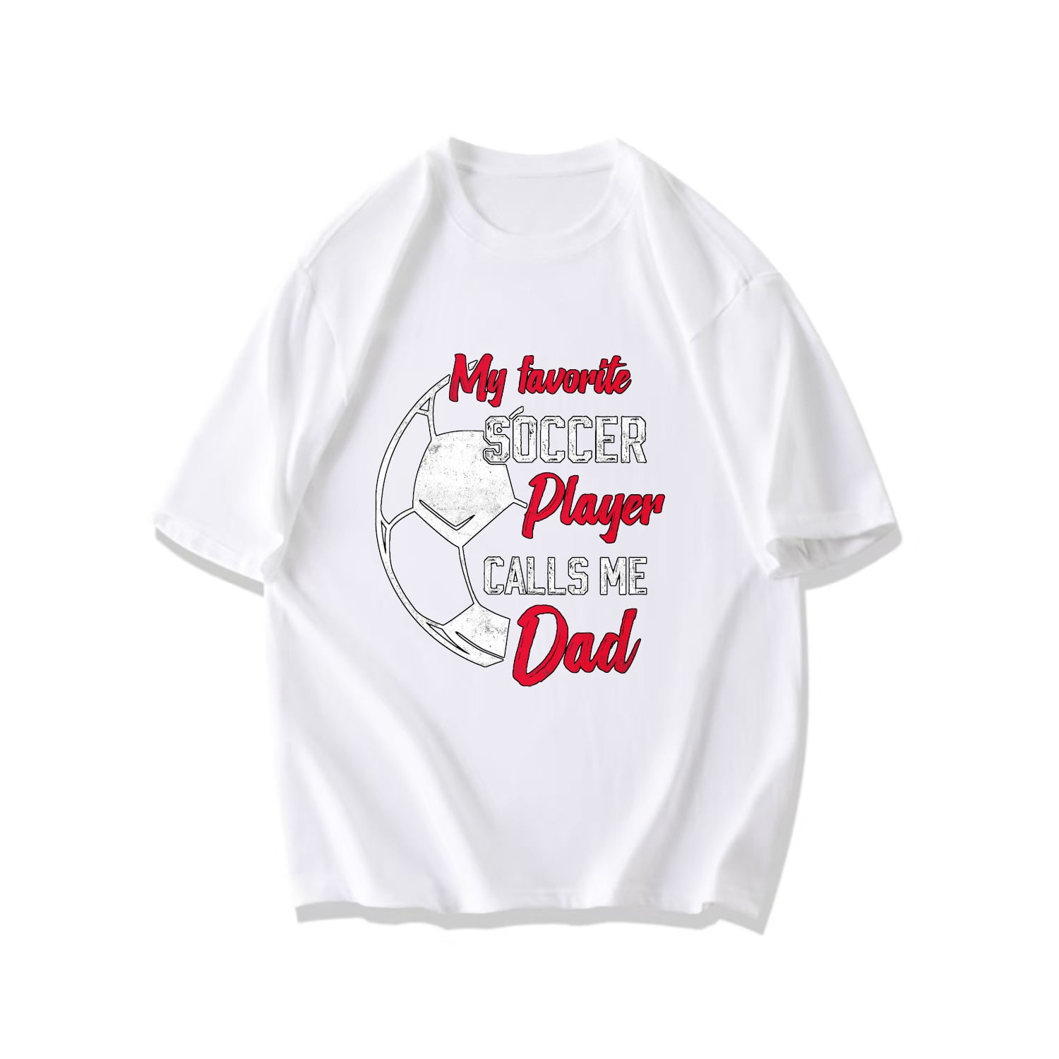 Black T Shirt My Favorite Soccer Player Calls Me Dad Soccer Ball ...