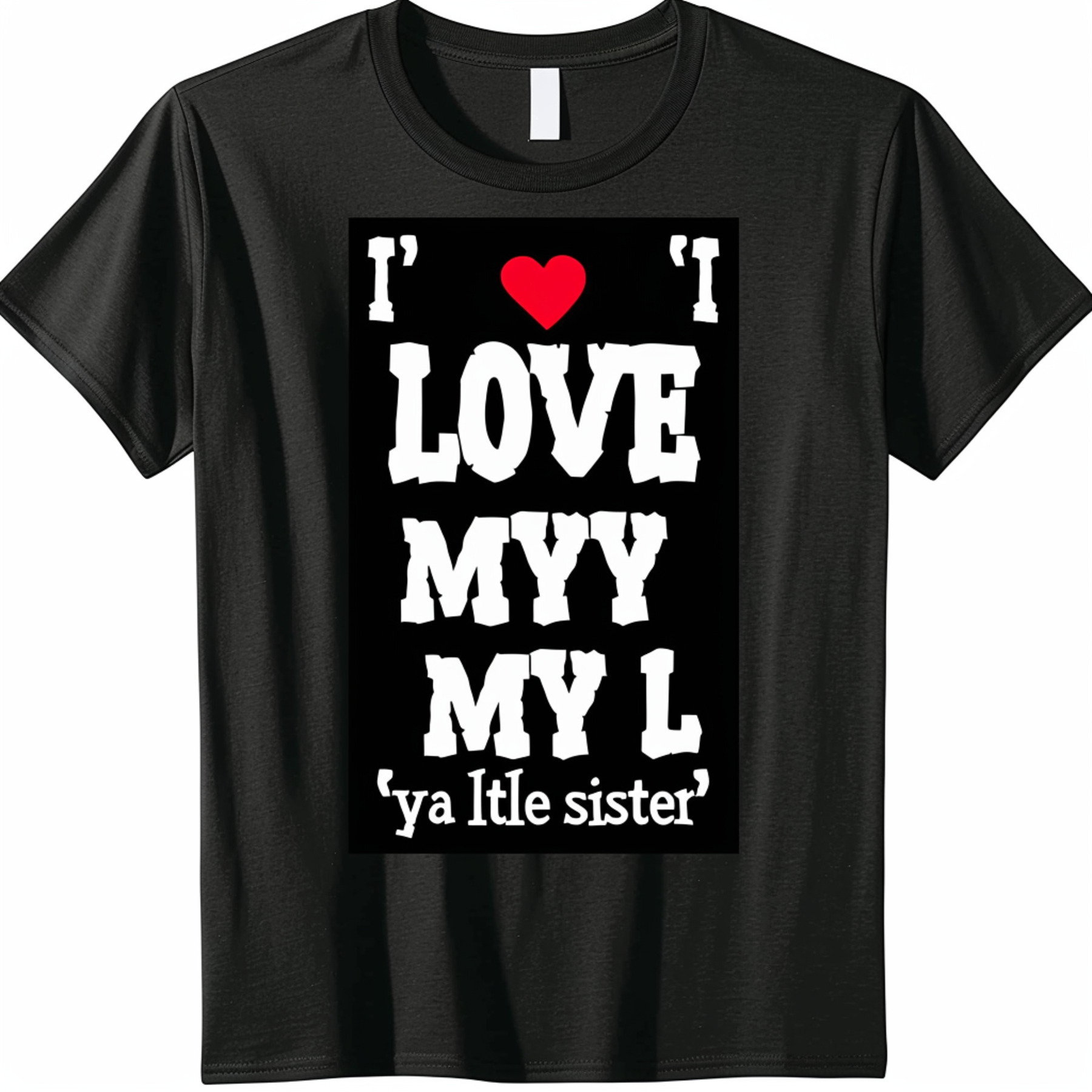 Black T Shirt: Stand Out from the Rest with Unique 'I LOVE MY L ya ...
